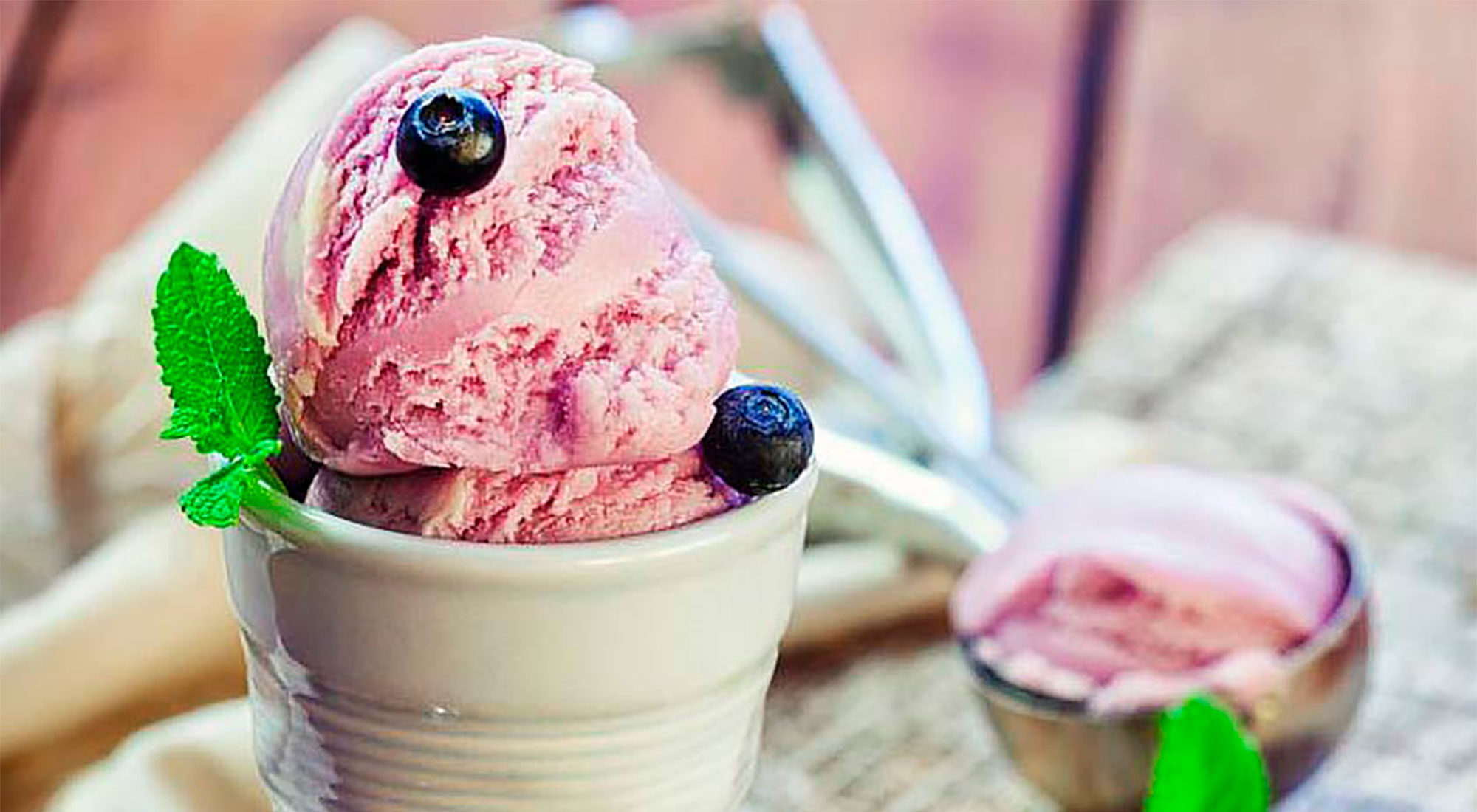 Receta de helado casero de arándanos - Gastroactitud